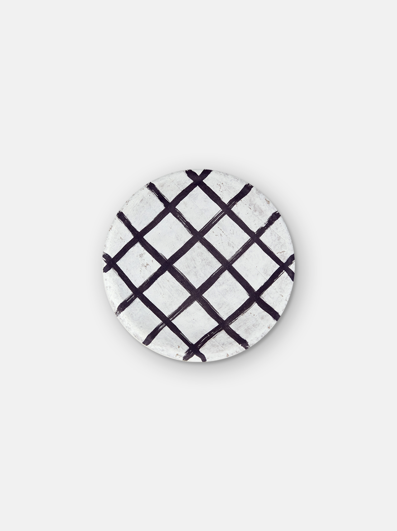 Isa Papier Plate S - White & Black - LE SITE PIGEON