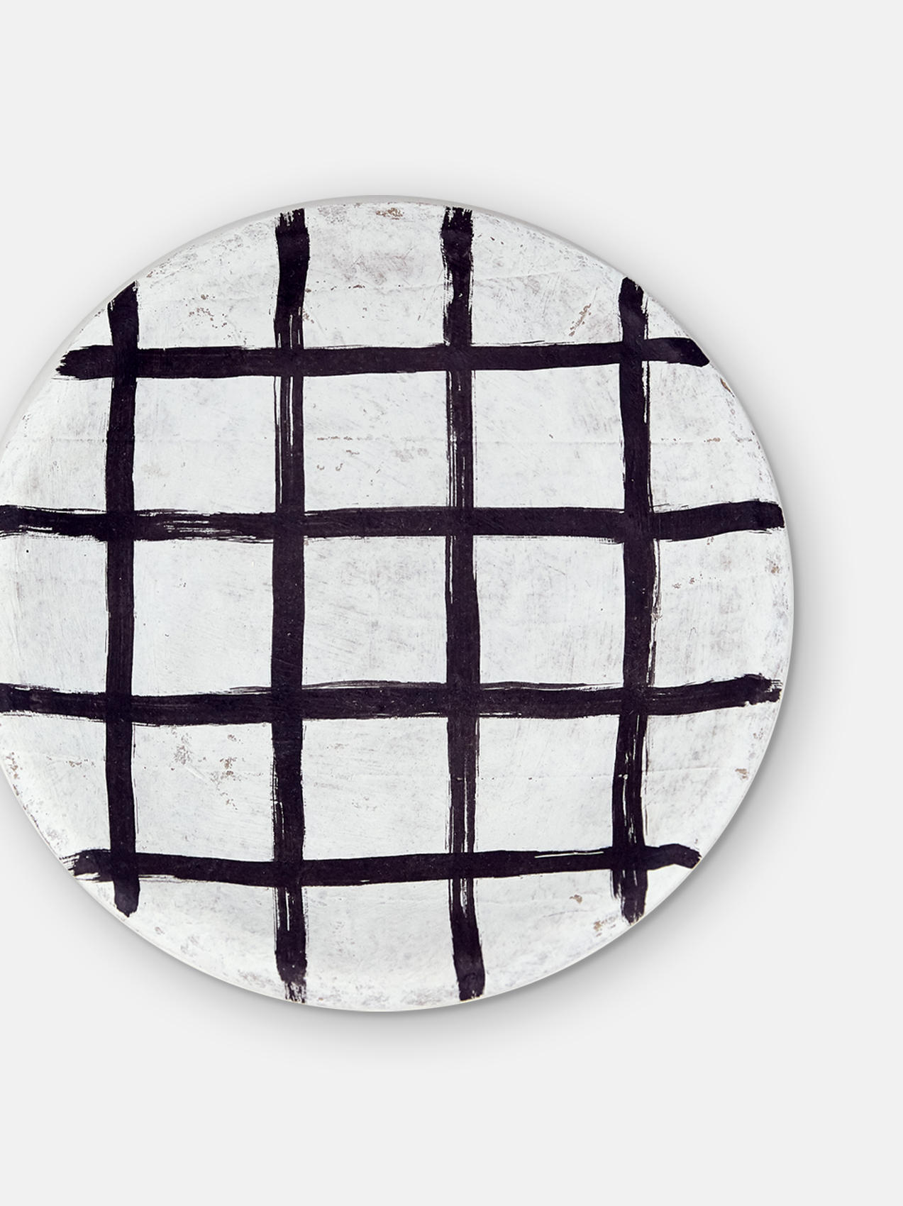 Isa Papier Plate S - White & Black - LE SITE PIGEON